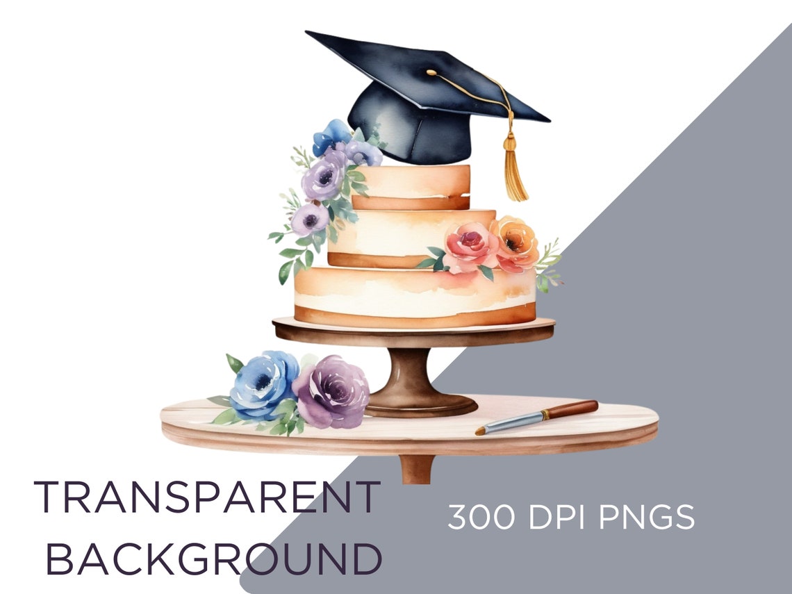 Graduation Graphics, Class of 2024 PNG Clipart, Senior Cap and Gown ...