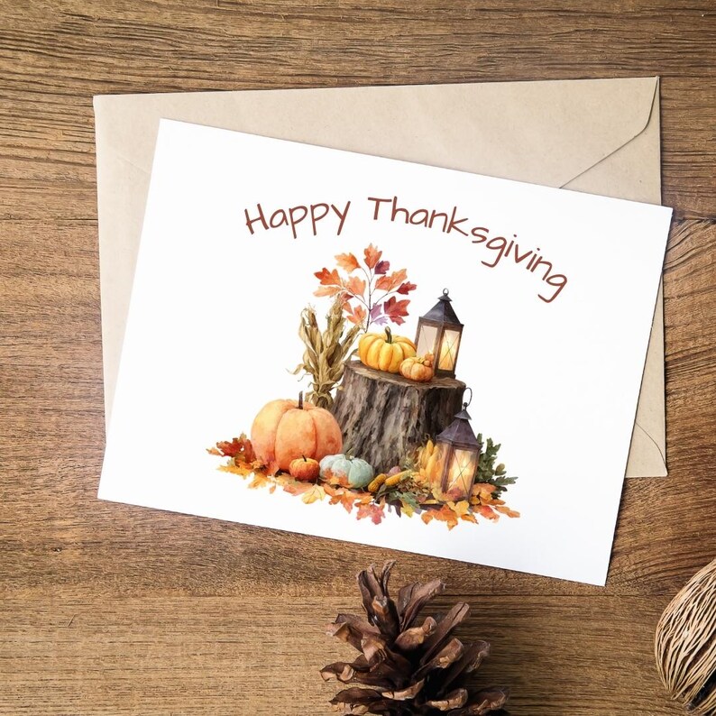 Thanksgiving Clipart, Autumn Harvest, Printable Watercolor Clipart ...