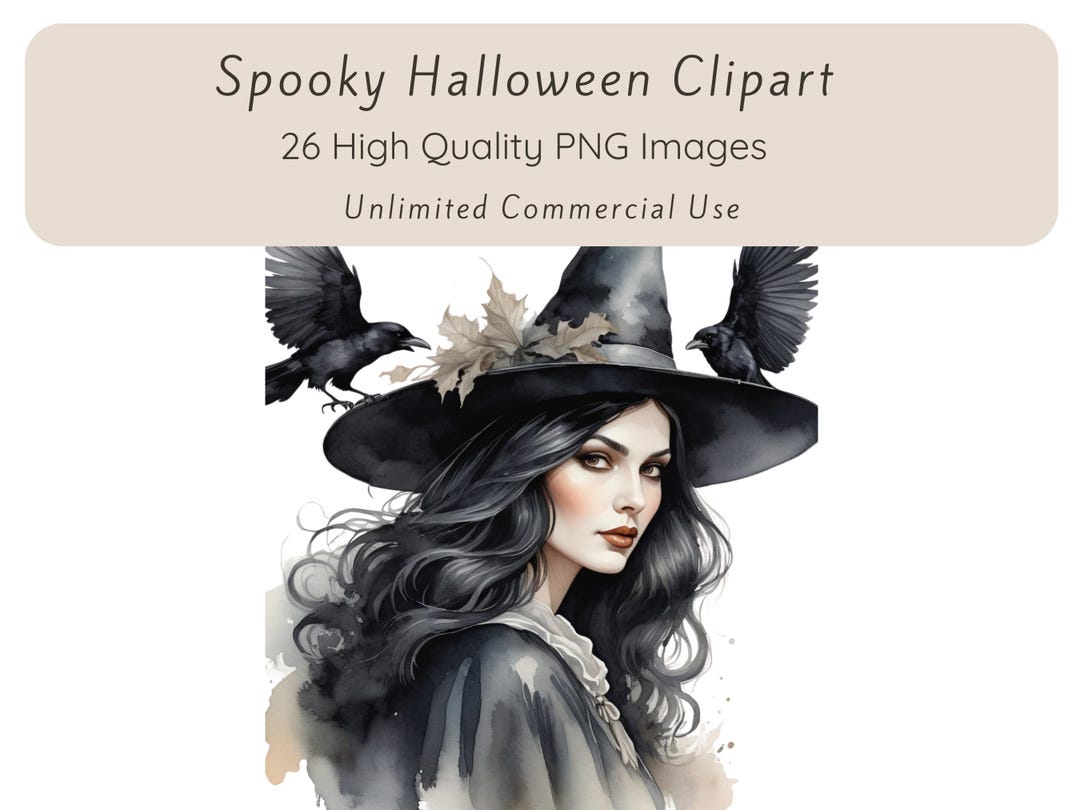 Halloween Clipart, Spooky Halloween PNG Images, Witch Clipart, Spooky ...