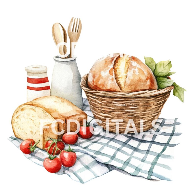 Picnic Clipart, Picnic Basket Clipart, Printable Clipart, PNG Images ...