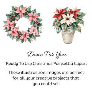 Christmas Poinsettia Clipart, Christmas Clipart, Christmas Flowers ...