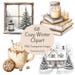 Cozy Winter Clipart, Neutral Winter Clipart Bundle, Winter Holiday ...