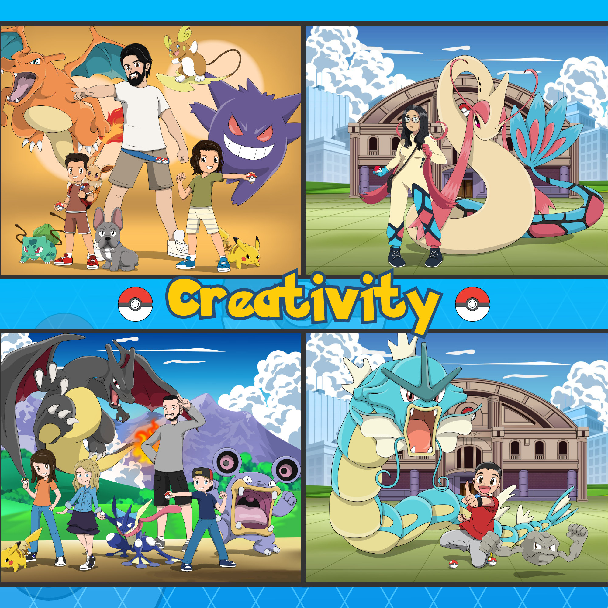 SALE! Custom Poke Poster Portrait- Anime Me Custom Art Poster Poke ...