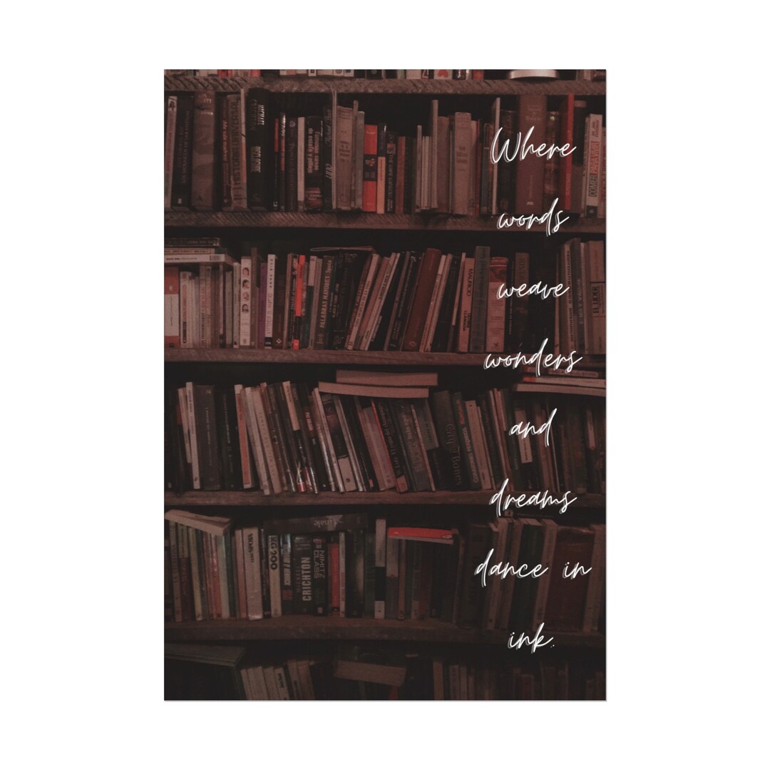 Literary Dreamscape - Dark Academia Inspired Rolled Posters - Etsy