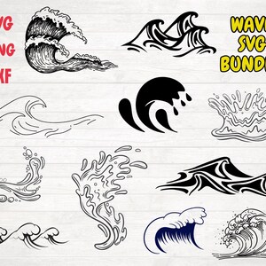 WAVE SVG, Wave Bundle Svg, Wave Cut Files , Wave Clipart , Wave Cricut ...
