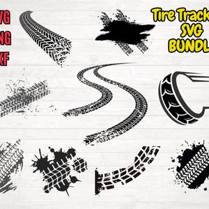 Tire Track SVG, Tire Tracks Svg Bundle, Tire Track Pattern SVG, Tire ...