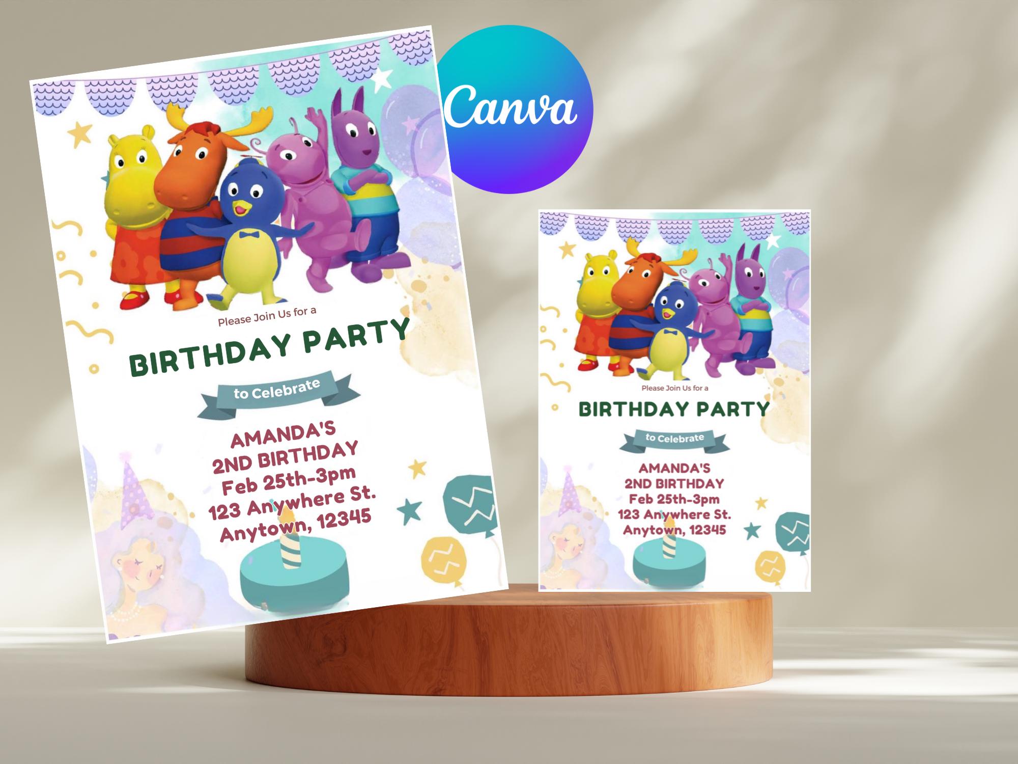 Backyardigans Invitation, Backyardigans Invites, Backyardigans Party ...