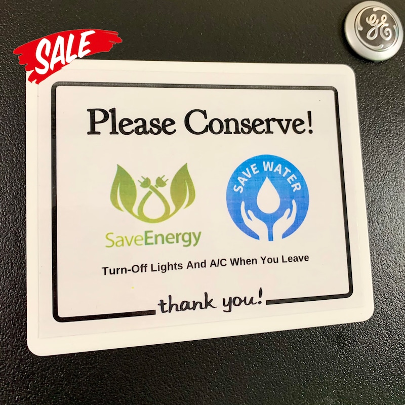 Conserve Water Sign - Etsy