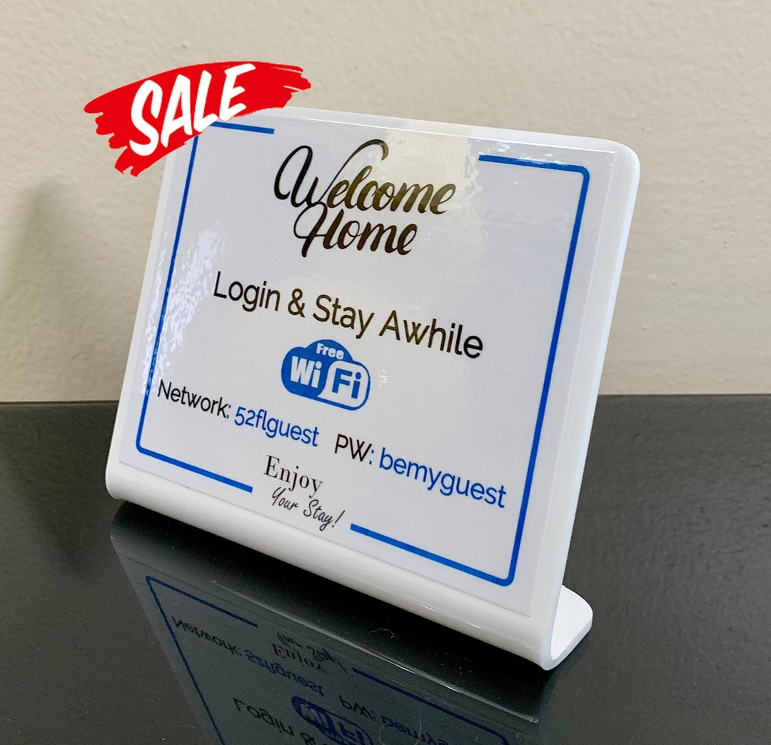 Login and Stay Awhile Wi-fi Sign With User ID and Password - for Airbnb ...