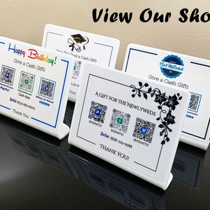 QR Code Payment Sign: Credit Card, Cash App, Paypal, Venmo, Zelle - Etsy