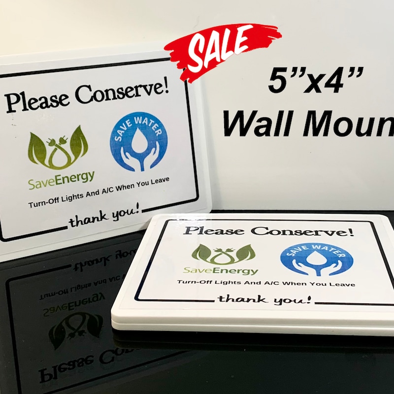Conserve Water Sign - Etsy