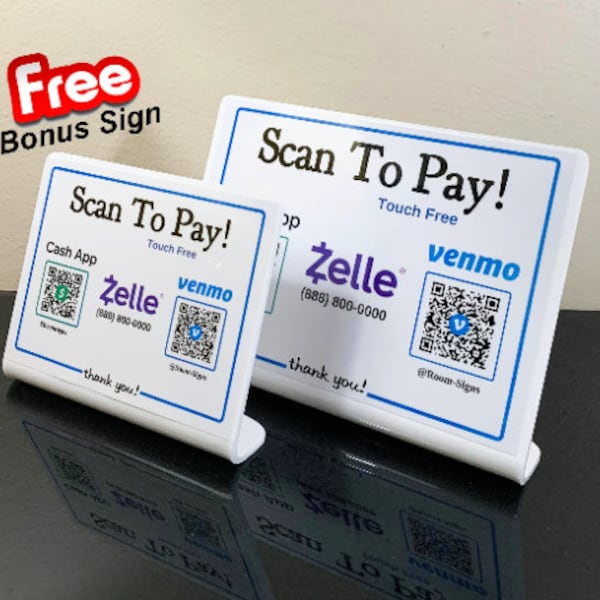 Venmo and Zelle Code - Etsy
