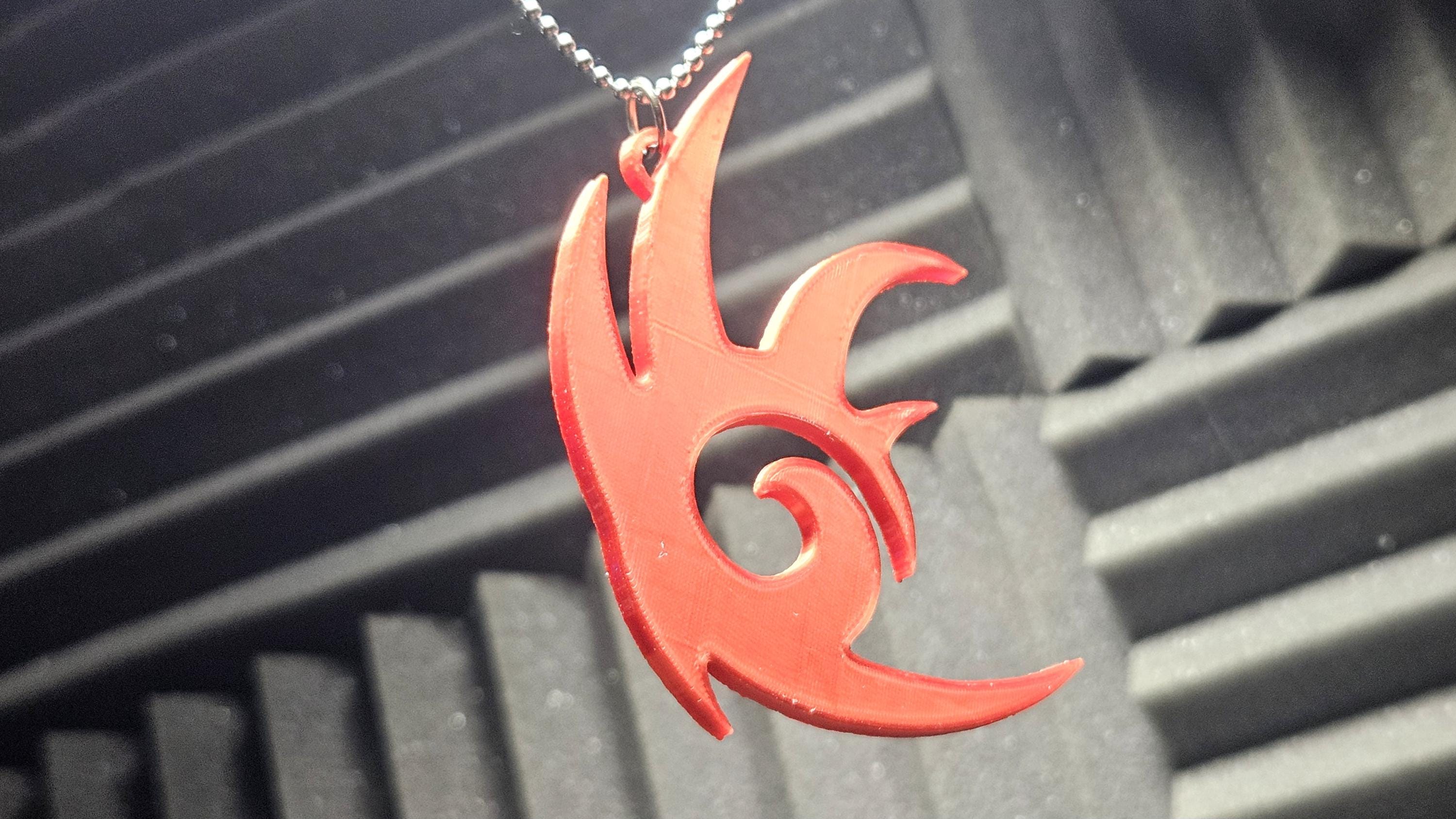 3D Printed "shadow the Hedgehog" Ball Chain Necklace! // (with Velvet ...