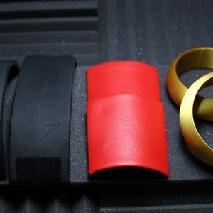 3D Printed & Foam Crafted "shadow the Hedgehog" Inhibitor Rings W/cuffs ...