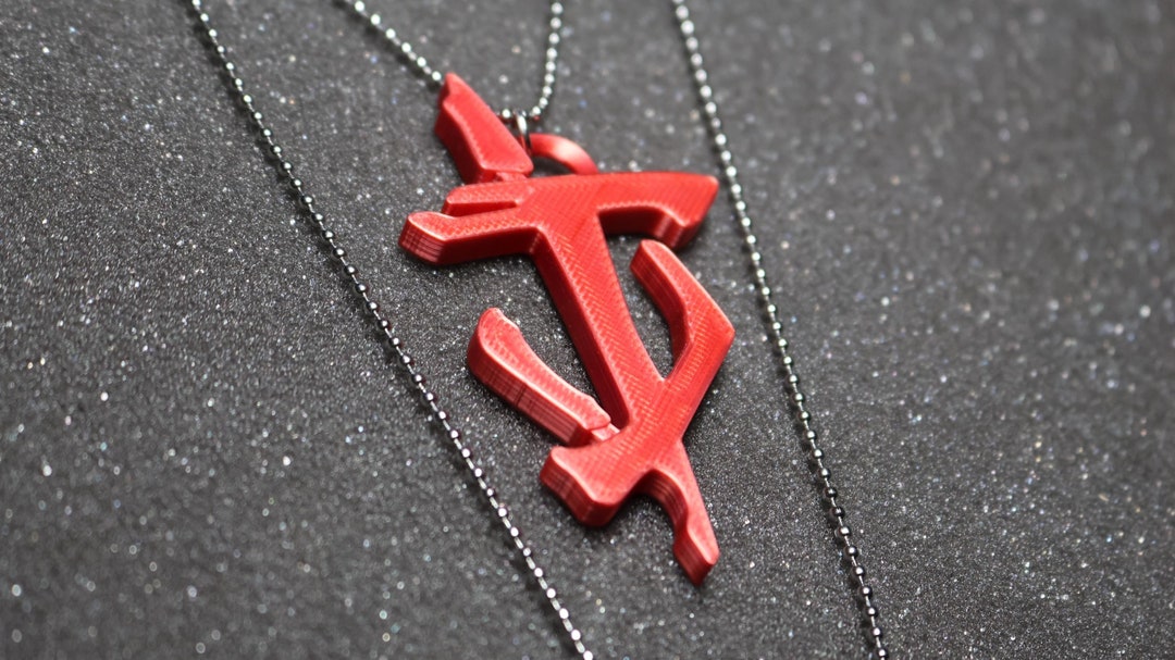 3D Printed DOOM Slayer Style Ball Chain Necklace!! // NEW ITEM!! - Etsy