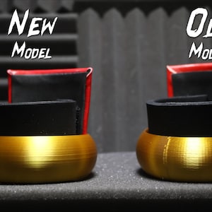 3D Printed & Foam Crafted "shadow the Hedgehog" Inhibitor Rings W/cuffs ...