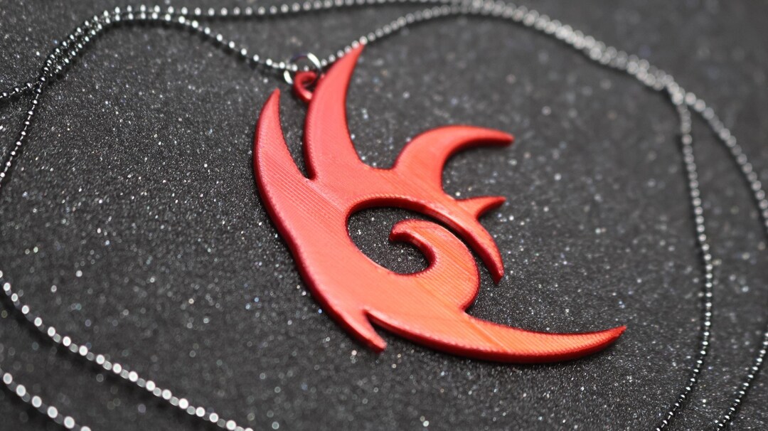 3D Printed "classic" Shadow the Hedgehog Ball Chain Necklace! // NEW ...