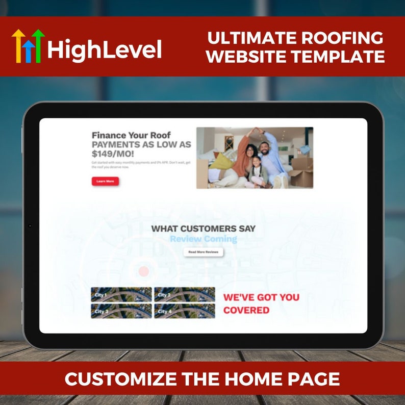 Gohighlevel Roofing Website Template - Etsy