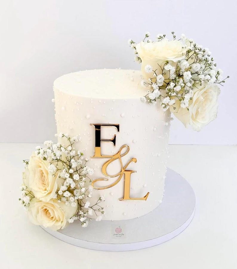 Initals Wedding Cake Topper, Bridal Shower Couples Initials, Wedding ...