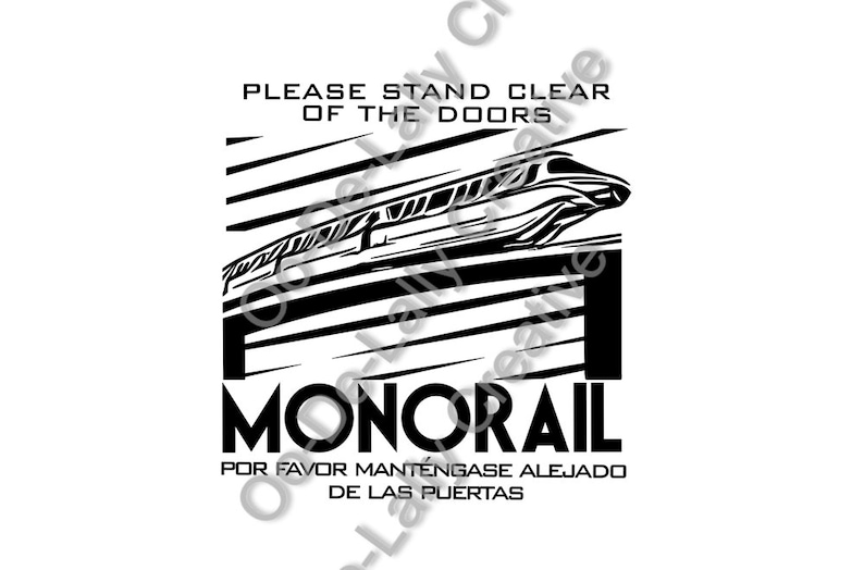Monorail Please Stand Clear of the Doors Por Favor Mantengase Alejado ...