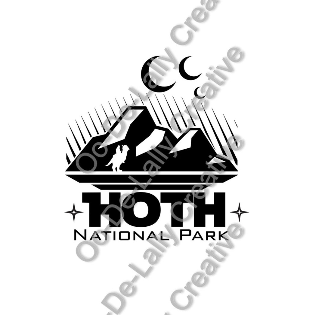 Hoth National Park - 3 Options - Star Wars - SVG - Magic Parks - Unique ...