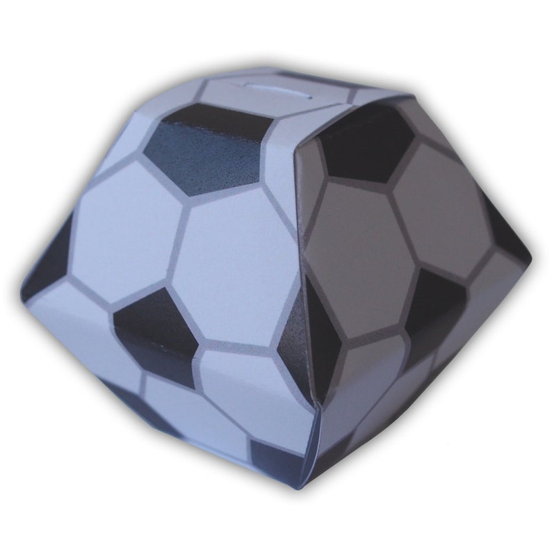 Soccer Ball Digital PDF Gift Box Favor Party Printable Template - Etsy
