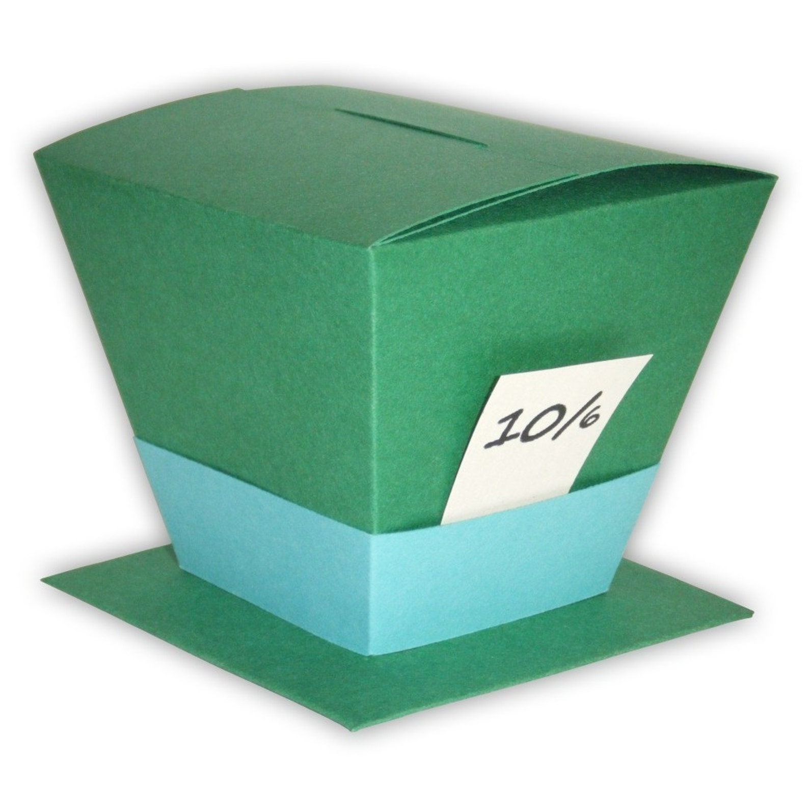 Alice in Wonderland Mad Hatter Hat Favor Gift Box Printable Color ...