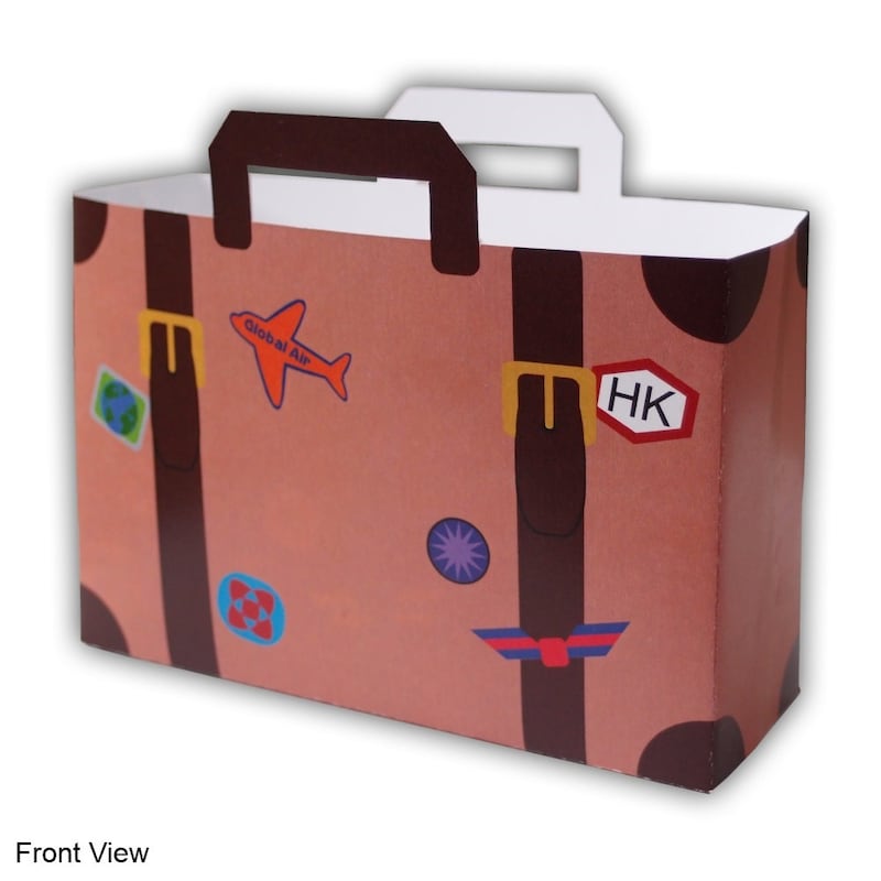 Suitcase Card Box - Etsy