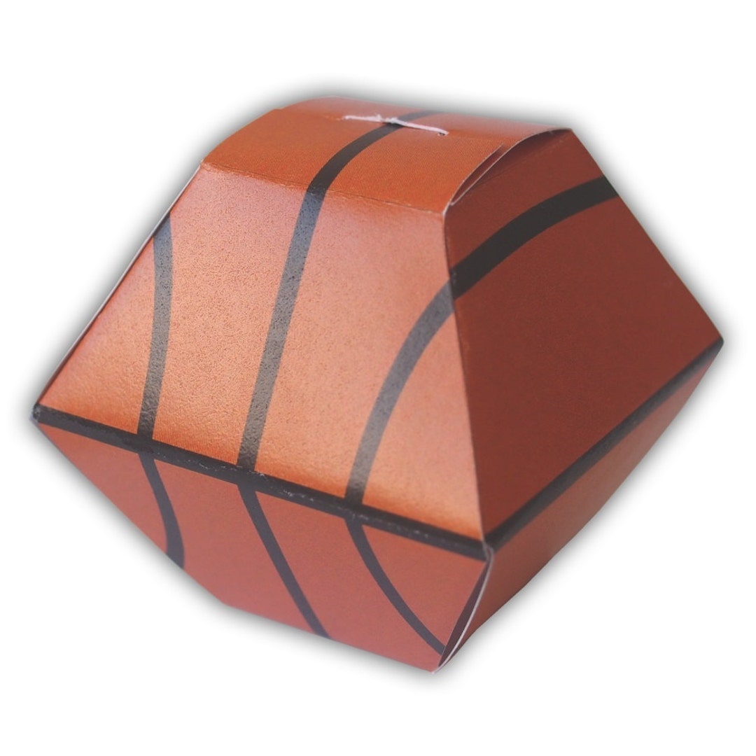 Basketball Sports Gift Box Favor Printable Color Template Digital PDF ...
