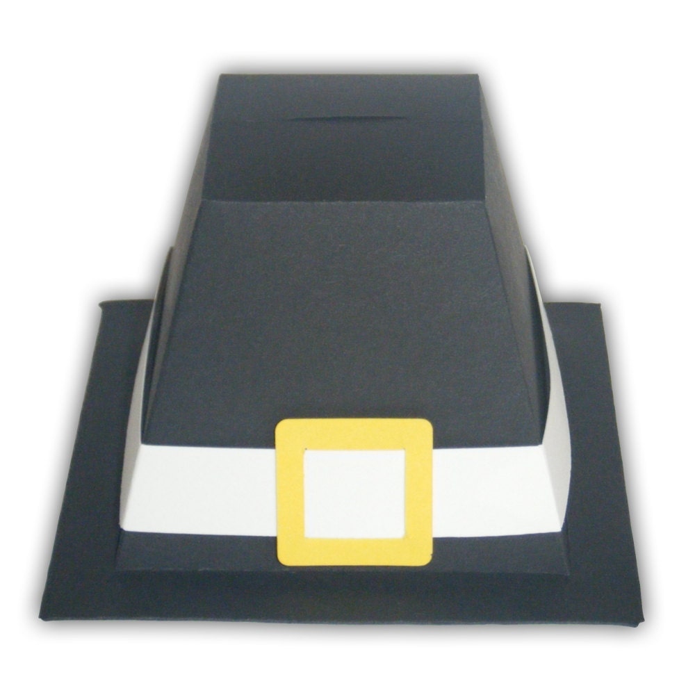 Thanksgiving Pilgrim Hat Favor Gift Box Printable Color - Etsy