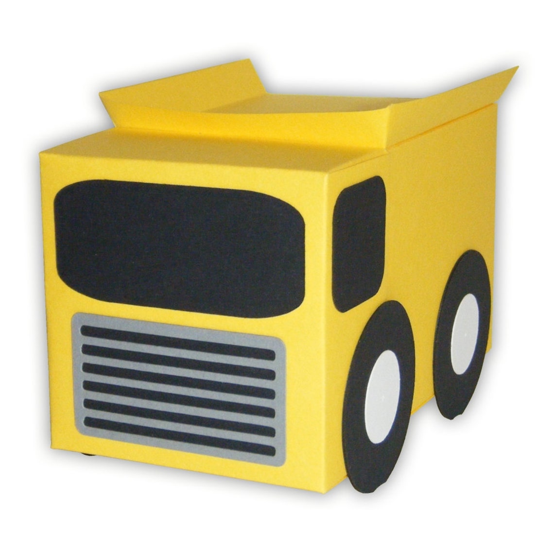 Dump Truck Gift Box Favor Printable Color Template Digital PDF (custom ...