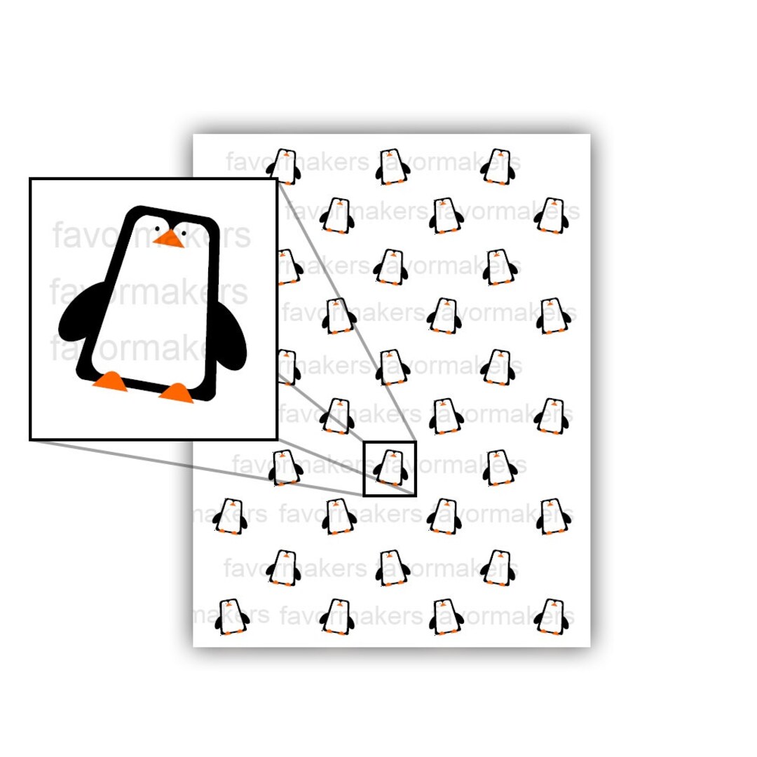 Penguin Patterned Paper for Scrapbooking and Gift Wrapping - Etsy