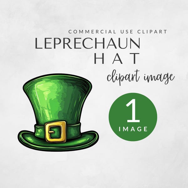 Leprechaun Hat Clipart - Etsy
