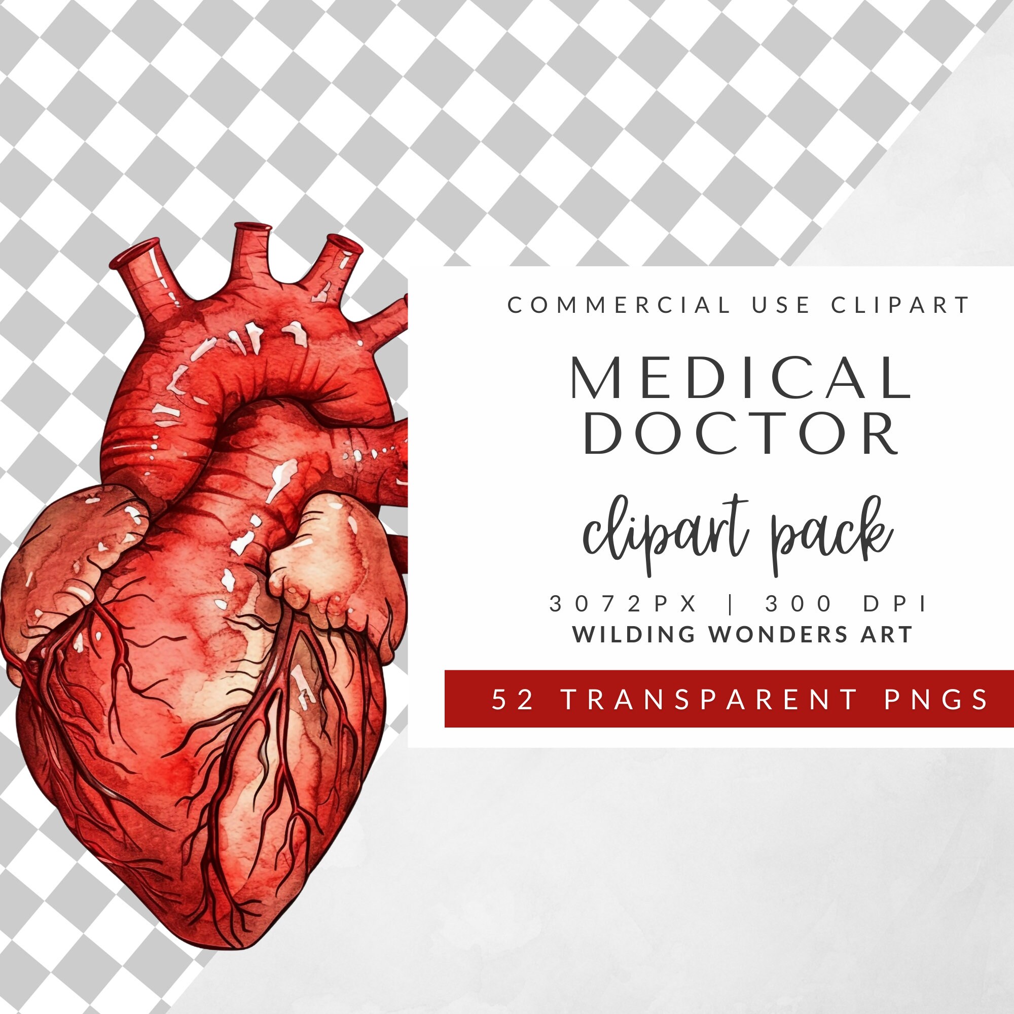 Medical Doctor Clipart for Commercial Use, Watercolor Images, Hospital ...
