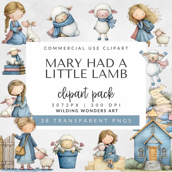 Mary Had Little Lamb - Etsy