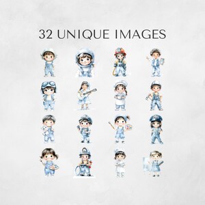 Kids in Careers Clipart for Commercial Use, Profession Clipart, Girl ...