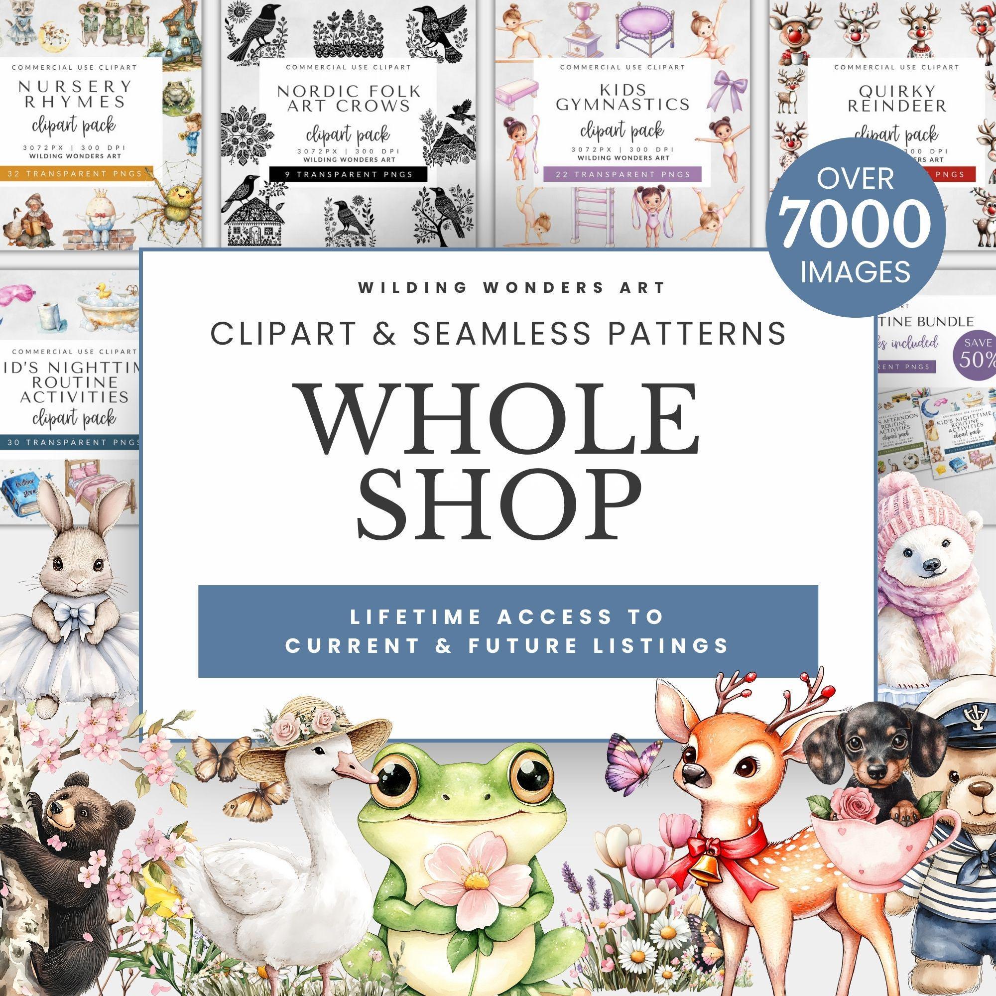 Whole Store Clipart Bundle for Commercial Use, Lifetime Shop Access ...