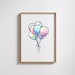 Rainbow Balloon Clipart for Commercial Use, Birthday Party Clipart ...