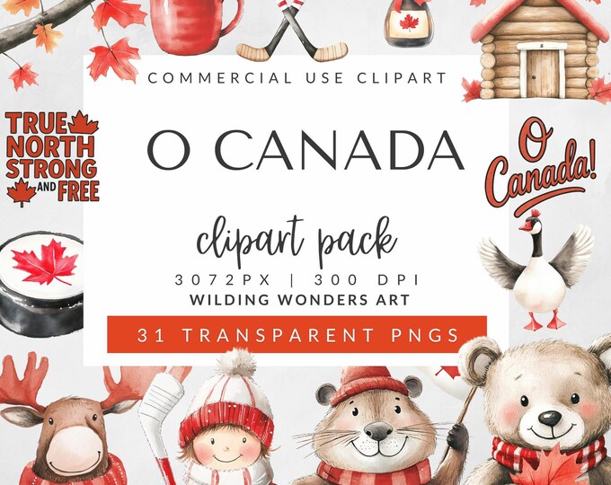 Oh Canada Travel Clip Art - Canadian Flag - North American Continent ...
