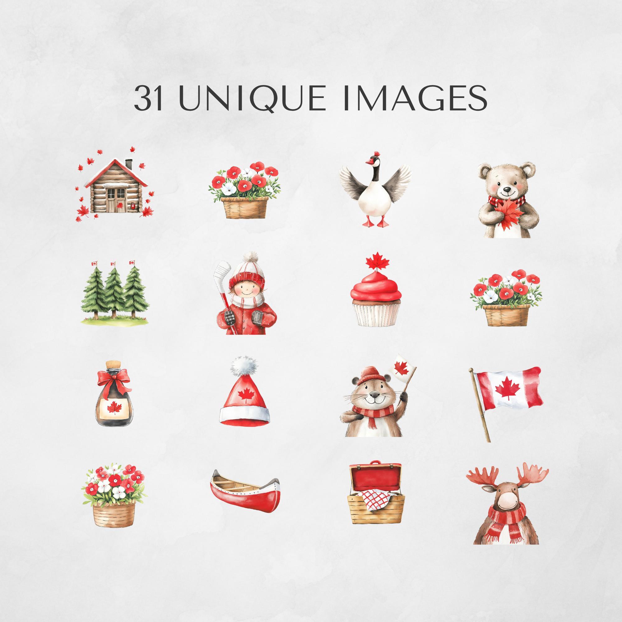O Canada Clipart Pack for Commercial Use, Canada Day, Maple Leaf ...