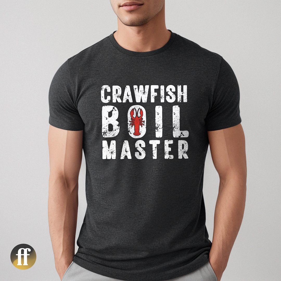Crawfish Boil Master Graphic Tee, Funny Party Shirt for Men, Crawfish ...