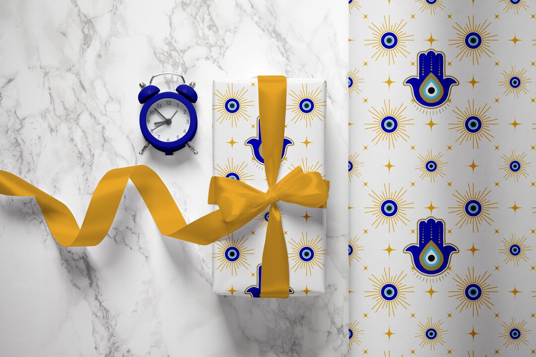 Evil Eye Protection Wrapping Paper: Unique Occasion Gift Wrap - Etsy