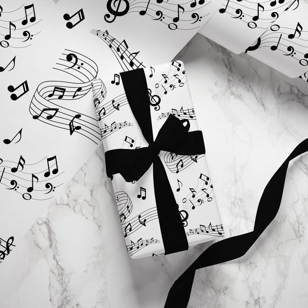 Music Wrapping Paper - Etsy