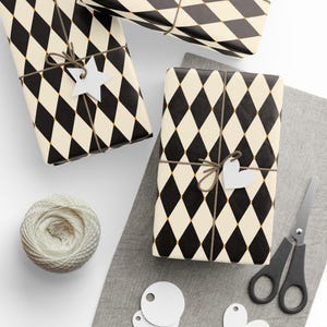Harlequin Gift Wrap: Checkered Wrapping Paper Roll - Etsy
