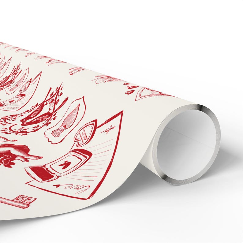 Vintage Love Letter Wrapping Paper: Cupid & Love Birds Design - Etsy