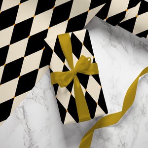 Harlequin Gift Wrap: Checkered Wrapping Paper Roll - Etsy