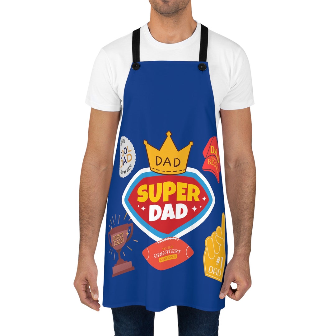 Super Dad Apron for Father's Day, Apron for Grilling, Birthday Gift for ...