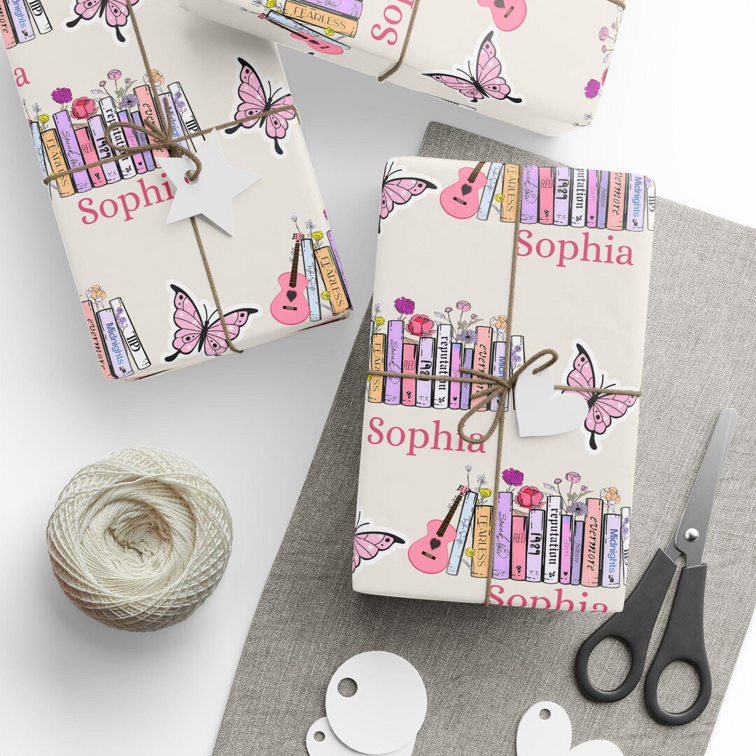 Personalized Wrapping Paper Taylor Swift Eras Inspired, Swifties ...