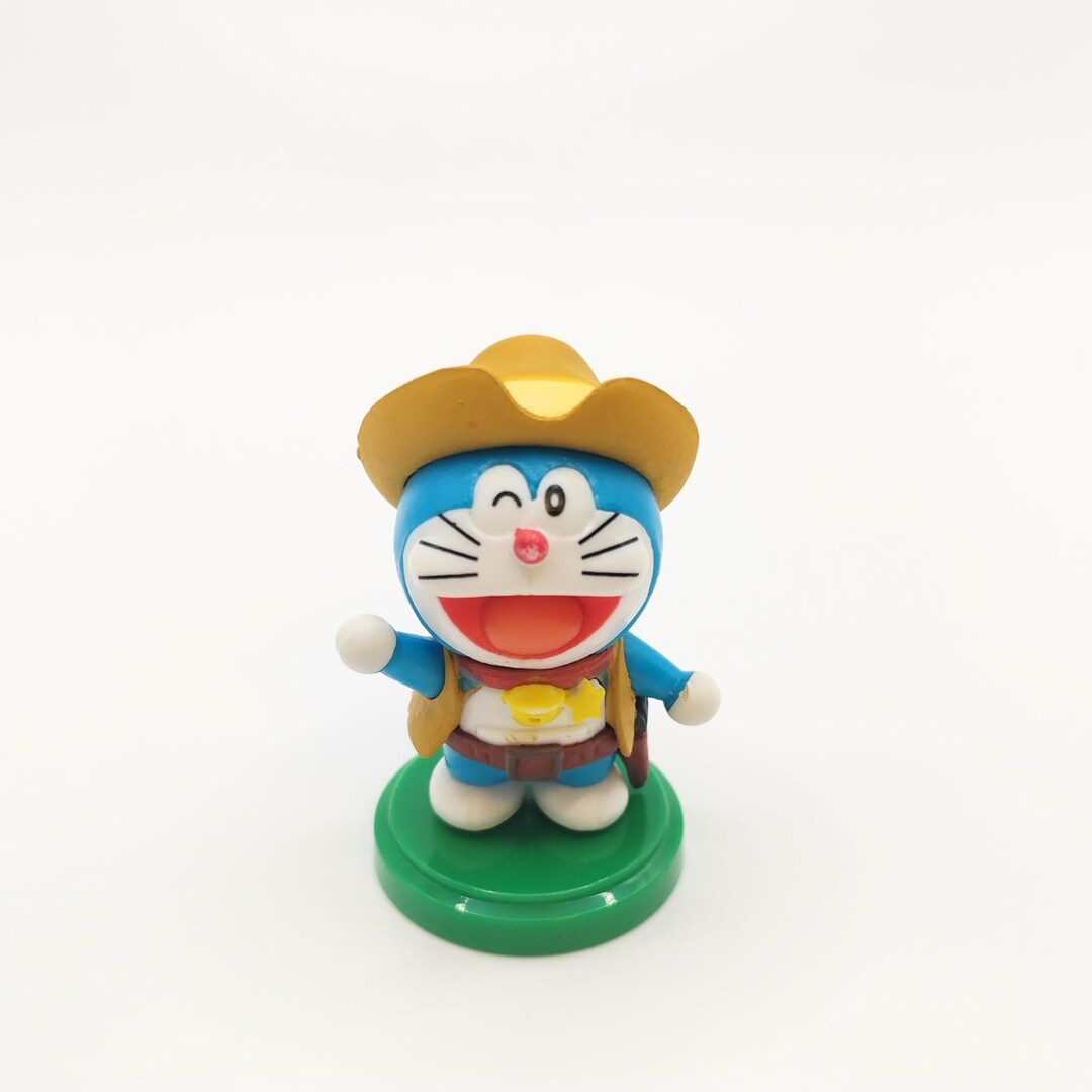 Doraemon Figure Japan Design,furuta Confectionery Doraemon Cowboy Toy ...