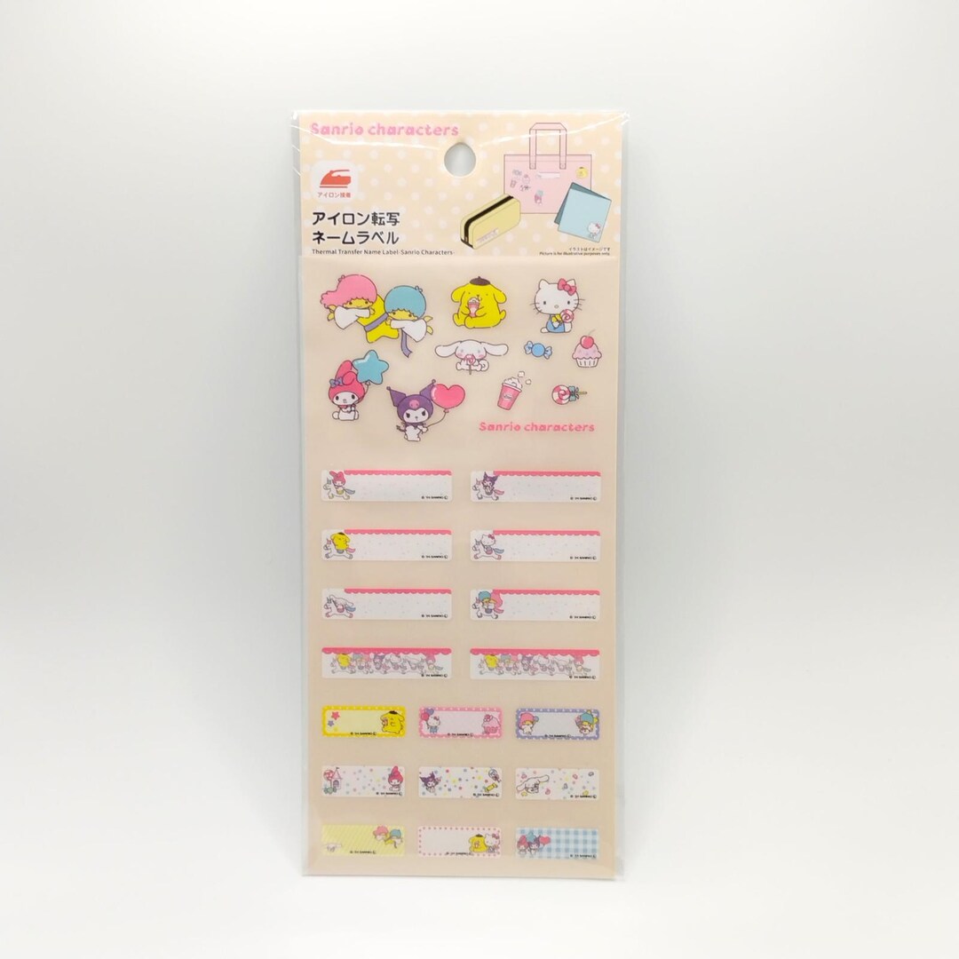 Sanrio Name Label 2024 Japan Designs,sanrio Characters Iron-on ...